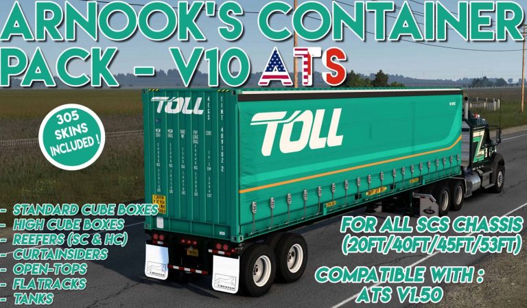 Arnook's Container Pack - ATS Edition v10 Mod - ATS Mod | American ...