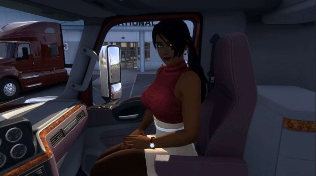 Momiji Co-Driver Remake v1.50 Mod - ATS Mod | American Truck Simulator Mod