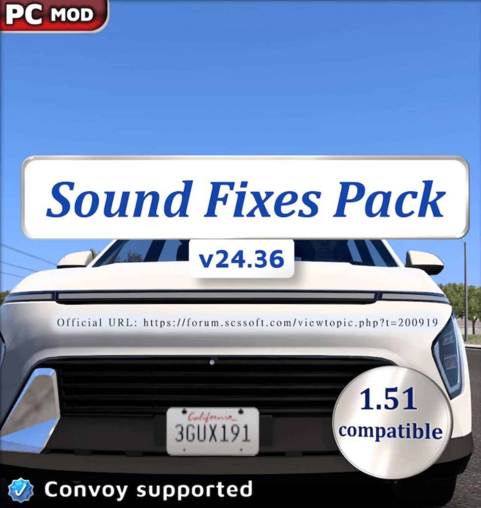 Sound Fixes Pack v24.36 for 1.51 open beta only Mod - ATS Mod | American Truck Simulator Mod