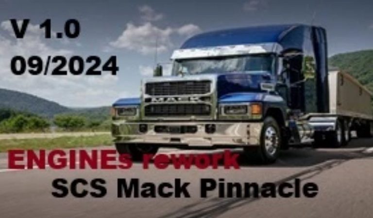 Realistic engines Mack Pinnacle 2024 V1.0 ATS 1.51 Mod - ATS Mod ...