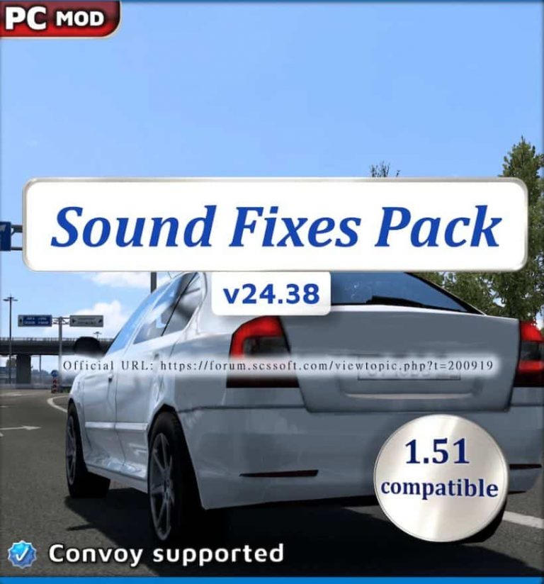 Sound Fixes Pack v24.38 for 1.51 open beta only Mod - ATS Mod | American Truck Simulator Mod