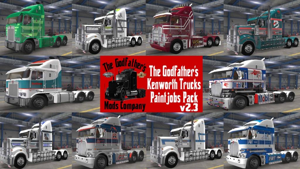 The Godfather's Kenworth Trucks Skins Pack v2.3 Mod - ATS Mod ...
