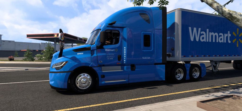 Cascadia 2024 Walmart skin 1.51 Mod - ATS Mod | American Truck ...