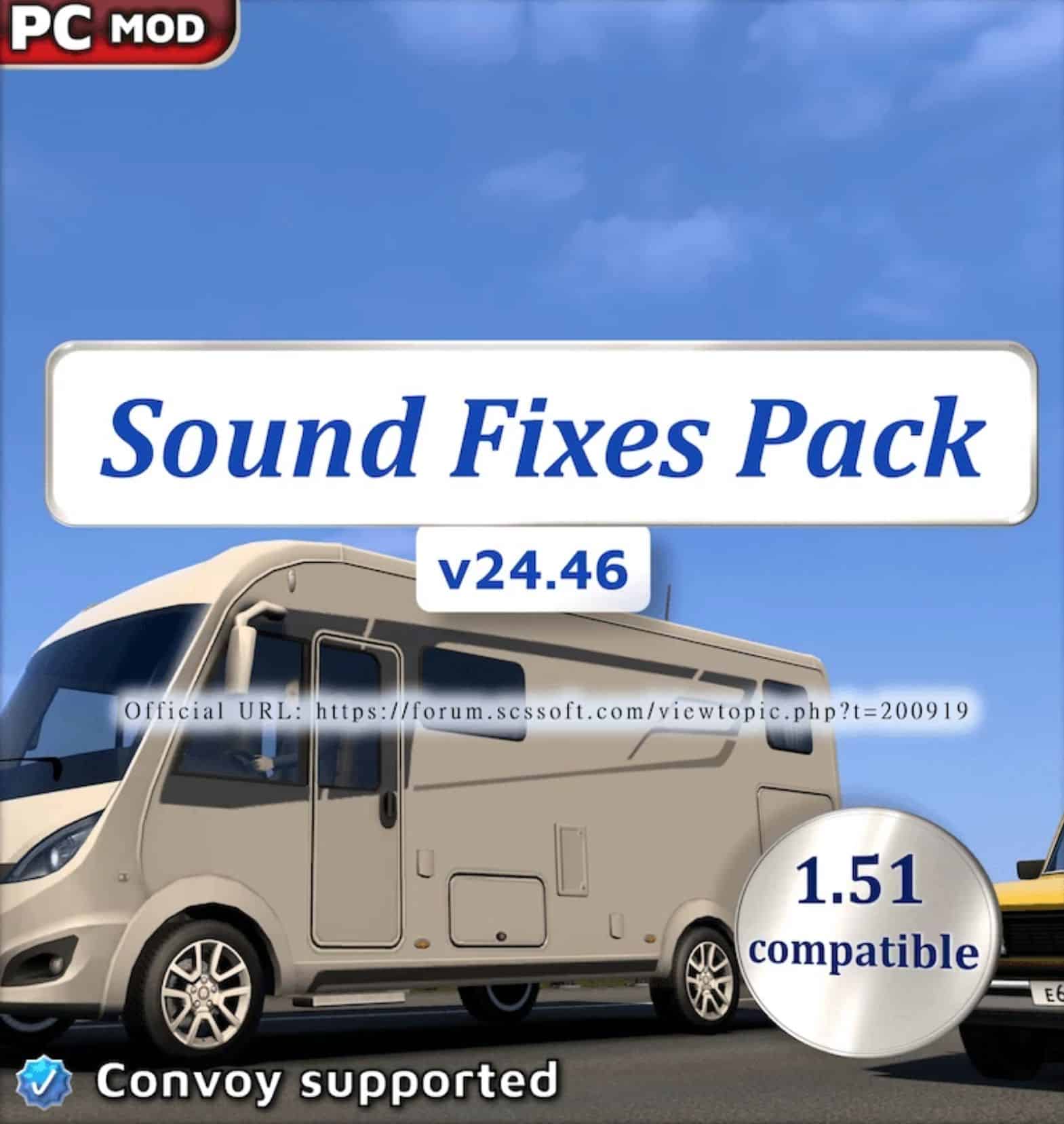Sound Fixes Pack v24.46.1 Mod - ATS Mod | American Truck Simulator Mod