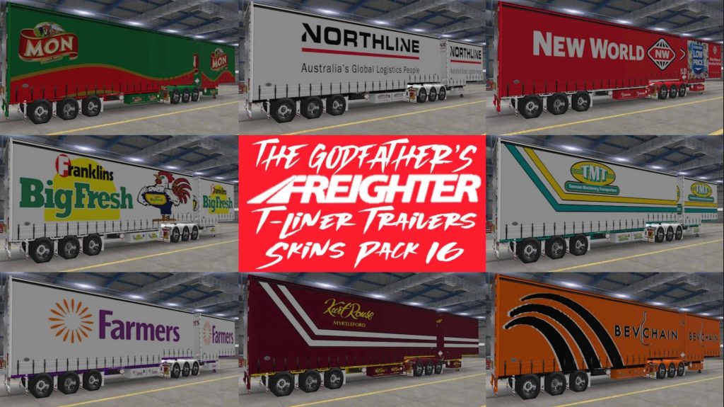 The Godfather's Freighter T-Liner Trailer Skins Pack 16 v1.0 Mod - ATS ...