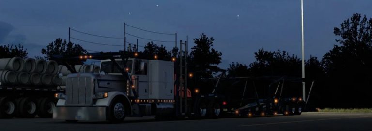 Peterbilt 389 Car Hauler v1.5 Mod - ATS Mod | American Truck Simulator Mod