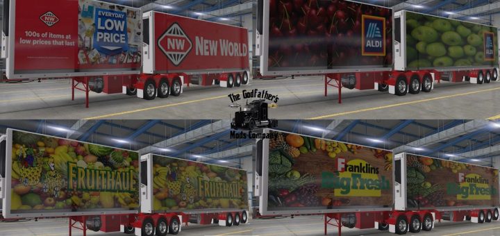 ATS Trailer Skins Mods | American Truck Simulator Trailer Skins mods