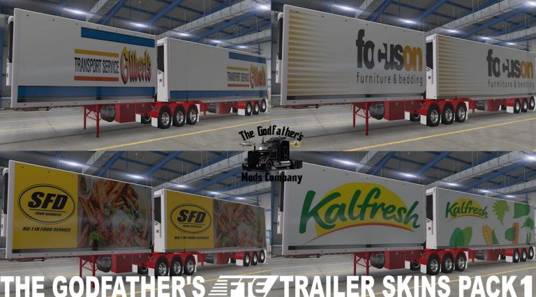The Godfather's FTE Trailer Skins Pack v1.0 Mod - ATS Mod | American ...