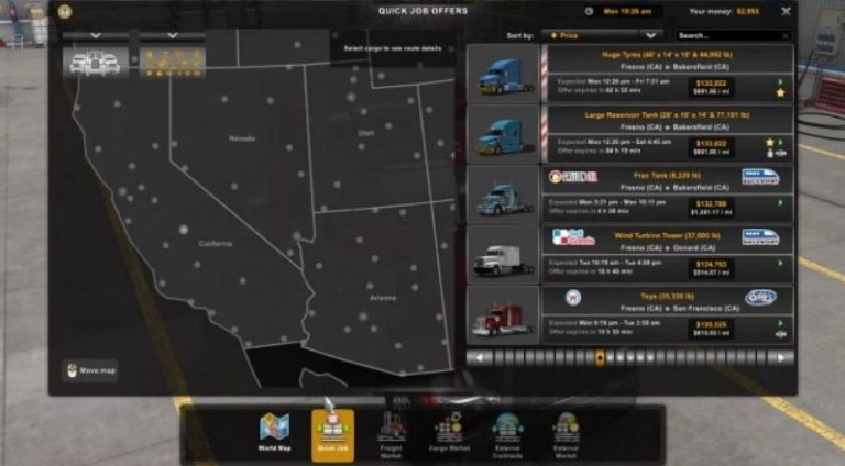 A Little More Money v1.1 Mod - ATS Mod | American Truck Simulator Mod