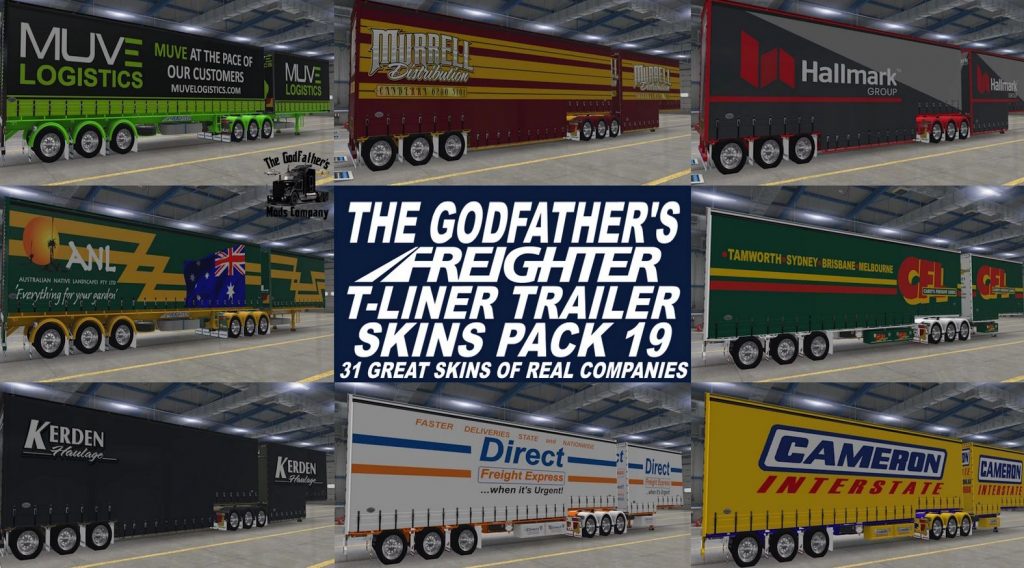 The Godfather's Freight T-Liner Trailer Skins Pack 19 1.53 Mod - ATS ...