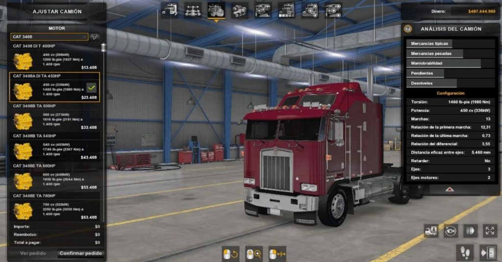 Caterpillar 3408 V8 Series engines pack v2.2 Mod - ATS Mod | American ...
