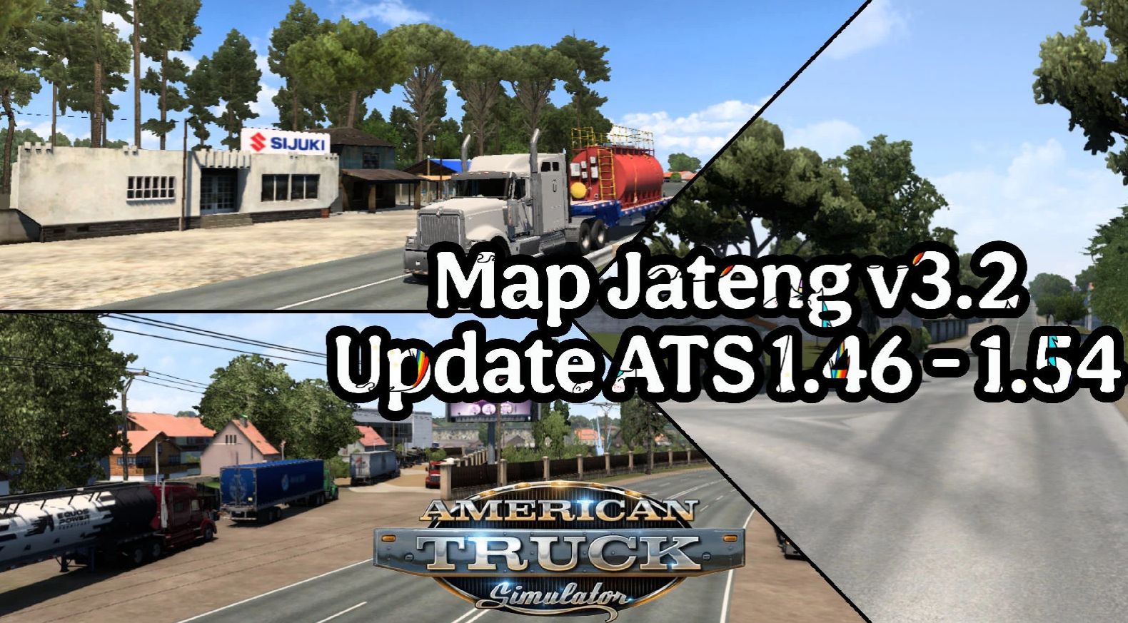 New Jateng Map v3.2 ATS Version 1.53 Mod - ATS Mod | American Truck Simulator Mod