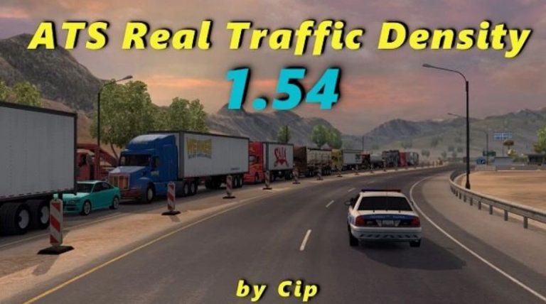 Real Traffic Density v1.54.a Mod - ATS Mod | American Truck Simulator Mod