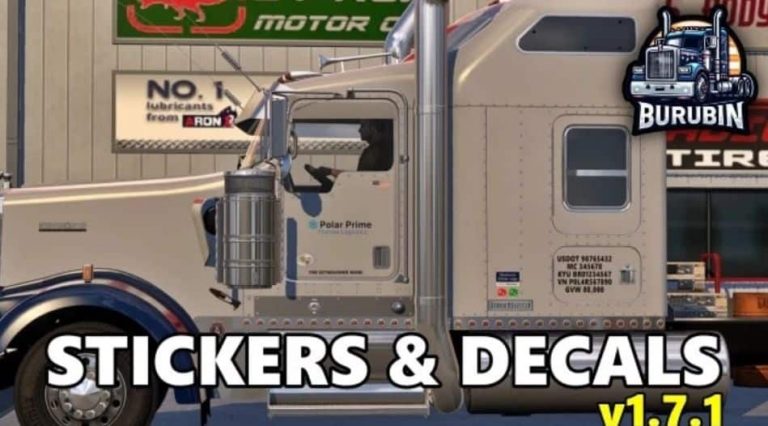 Stickers & Decals v1.7.1 Mod - ATS Mod | American Truck Simulator Mod