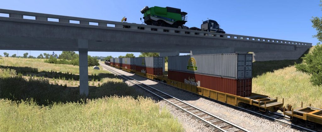 Longer Trains V2.2 ATS 1.54 Mod - ATS Mod | American Truck Simulator Mod