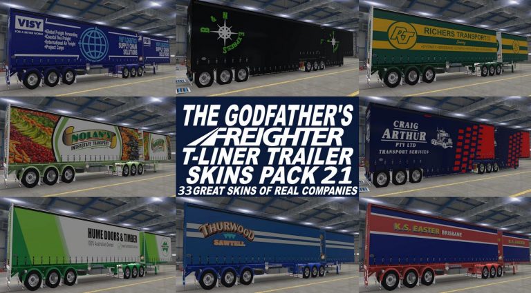 The Godfather's Freighter T-Liner Trailer Skins Pack 21 v1.0 Mod - ATS ...