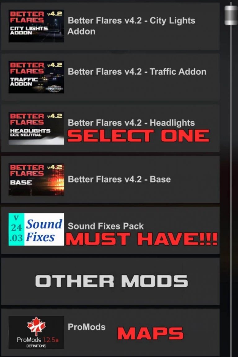 Better Flares v4.6.1 ATS 1.55 Mod - ATS Mod | American Truck Simulator Mod