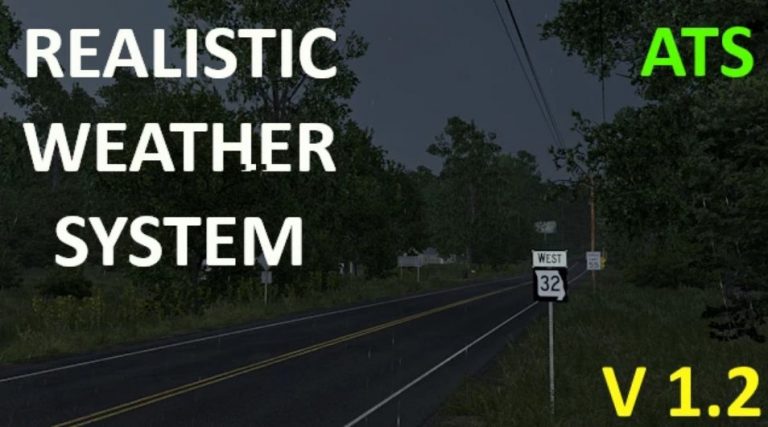 Realistic Weather System V1.2 ATS 1.55 Mod - ATS Mod | American Truck ...