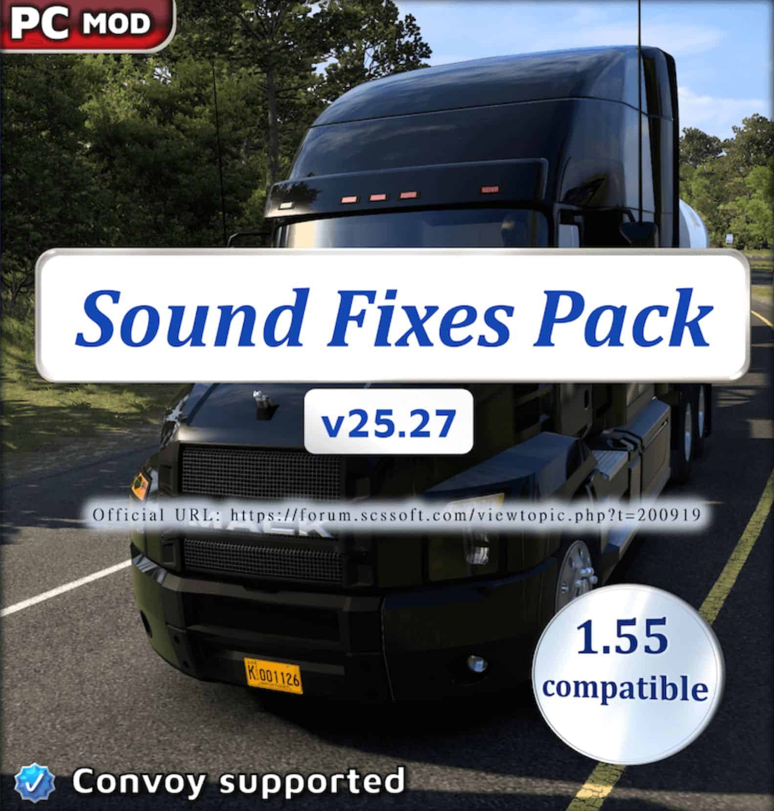 Sound Fixes Pack v25.27 Mod - ATS Mod | American Truck Simulator Mod