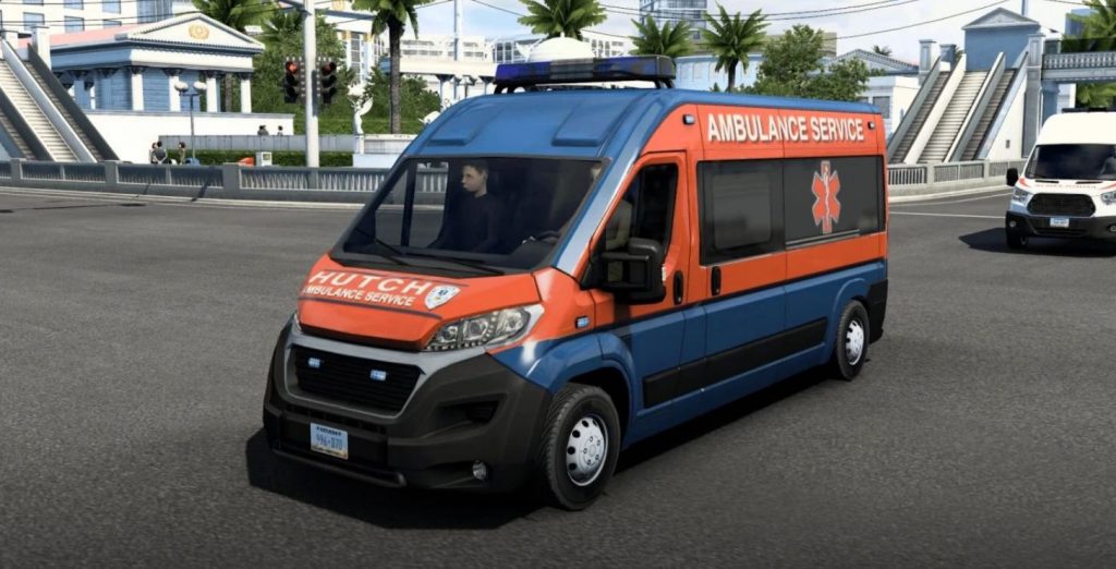 Emergency vehicles pack v1.2-1.55 Mod - ATS Mod | American Truck ...