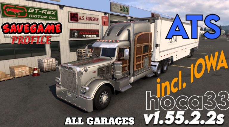 Save-Profile All Map DLCs Required v1.55.2.2s Mod - ATS Mod | American ...