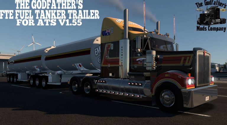 The Godfather's ATE Fuel Tanker Trailer v1.55 Mod - ATS Mod | American ...
