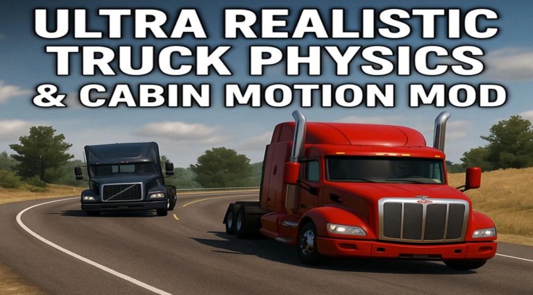Ultra Realistic Truck Physics & Cabin Motion V1.2 1.55 Mod - ATS Mod ...