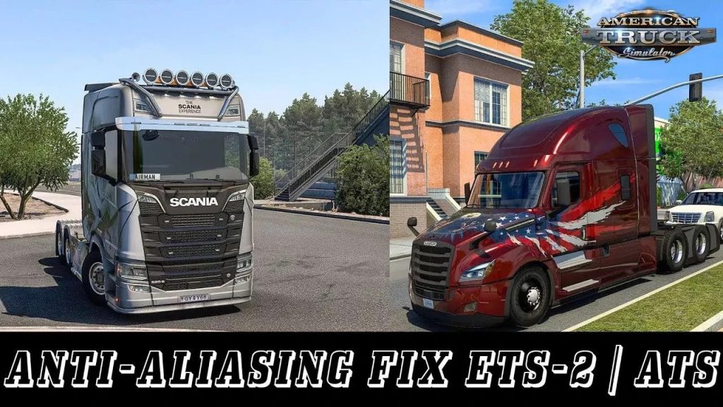 Improved anti-aliasing TAA | DLAA | DLSS v10.2.30 Mod - ATS Mod | American Truck Simulator Mod