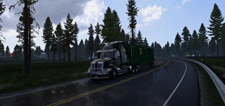 Realistic Brutal Graphics And Weather V8.5 1.55 Mod - ATS Mod | American Truck Simulator Mod