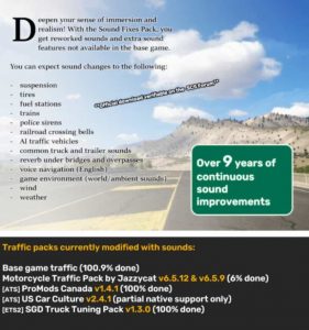 Sound Fixes Pack v25.38 for 1.56 open beta only Mod - ATS Mod | American Truck Simulator Mod