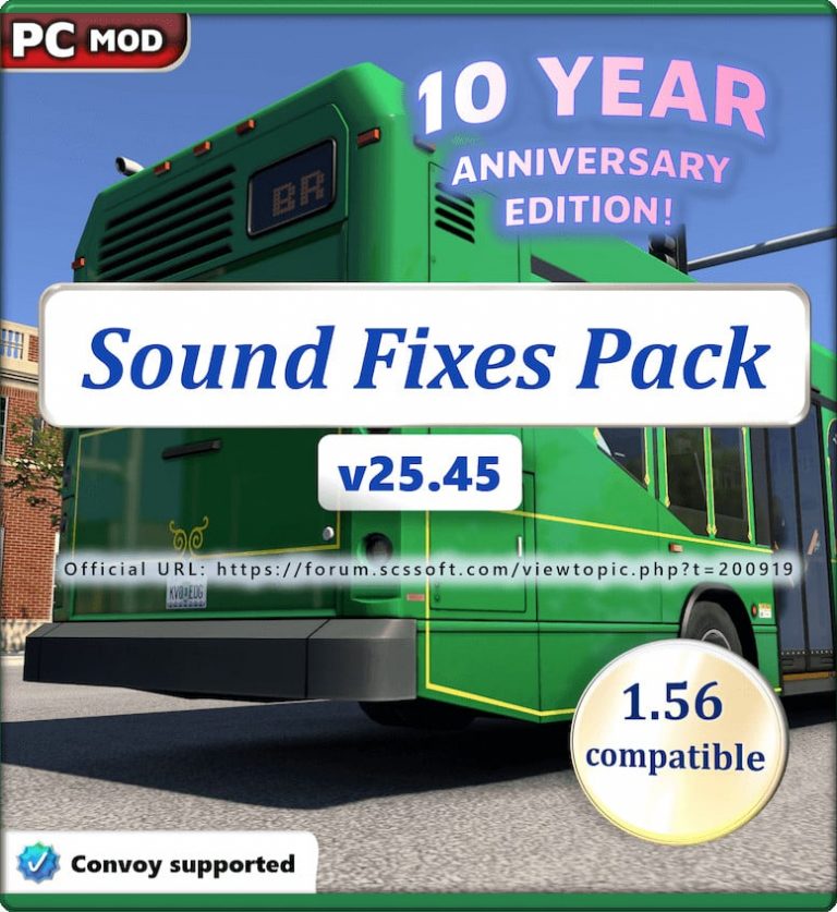 Sound Fixes Pack v25.45 Mod - ATS Mod | American Truck Simulator Mod