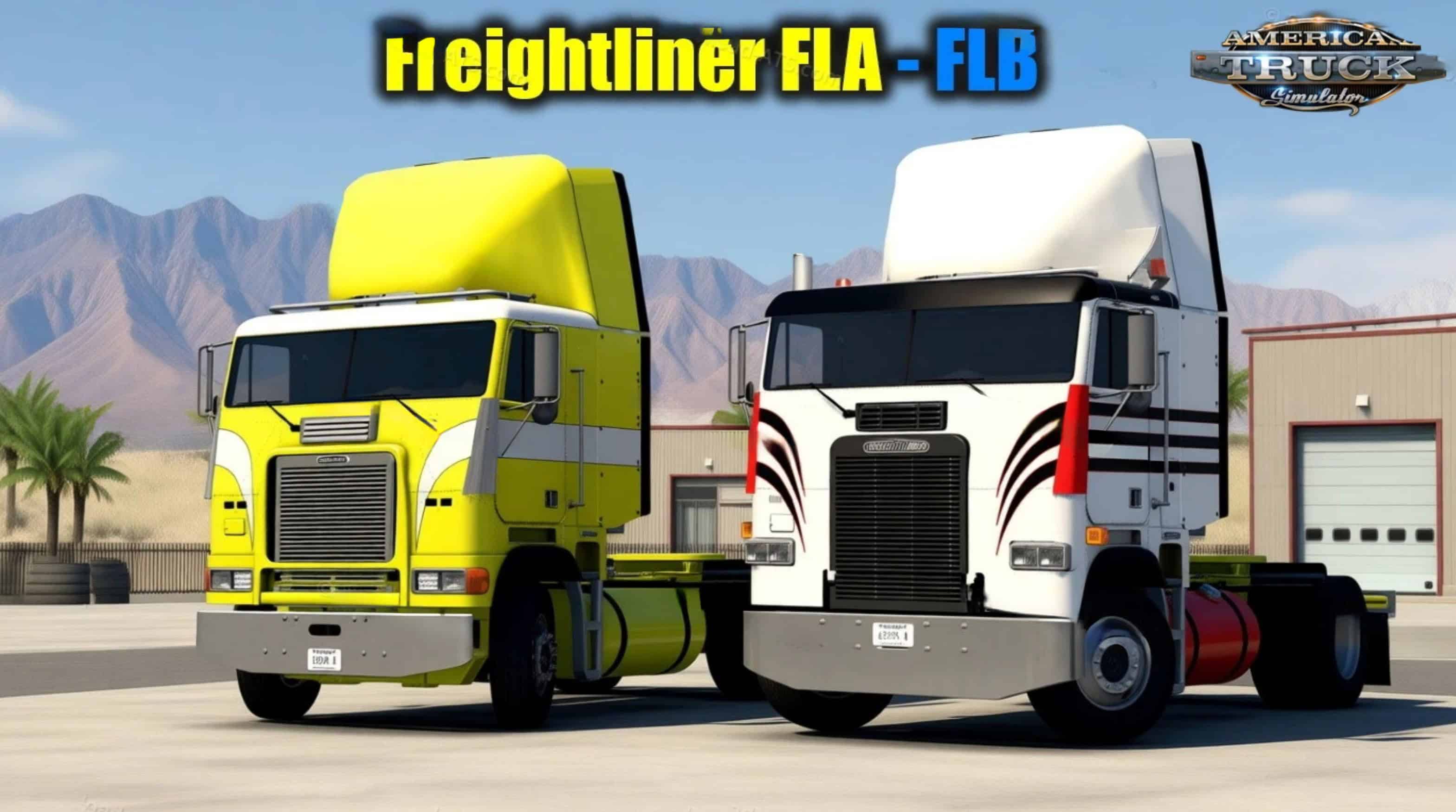 Freightliner FLA – FLB + Interior v0.1 (1.56.x) Mod - ATS Mod ...
