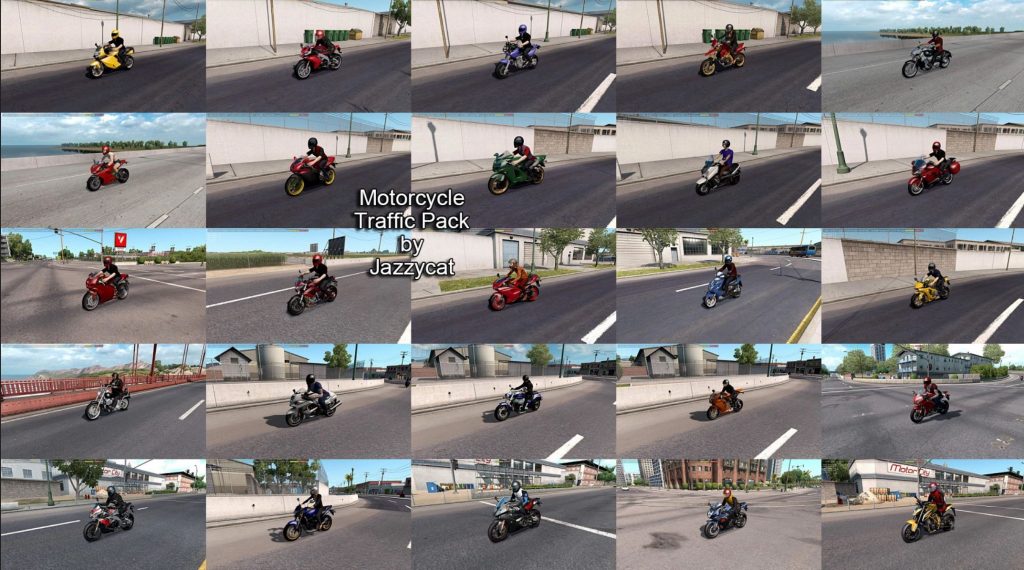 Motorcycle Traffic Pack(ATS) v6.5.11 Mod - ATS Mod | American Truck ...