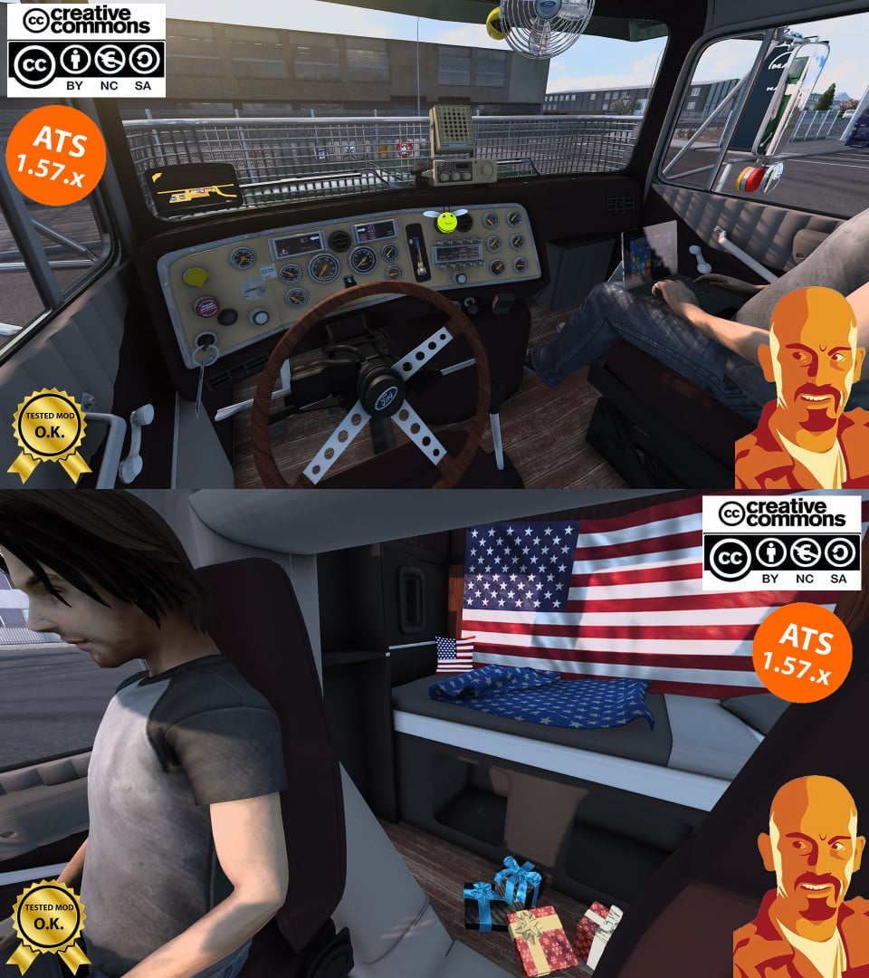 FORD LTL 9000 v3.0 ATS 1.57.x 3.0 Mod - ATS Mod | American Truck Simulator Mod