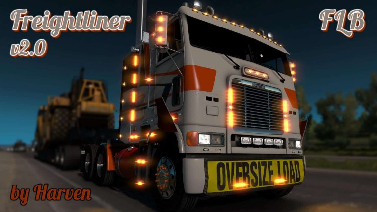 FREIGHTLINER FLB EDITED BY HARVEN V2.0 (1.28, 1.29) MOD Mod - ATS Mod ...