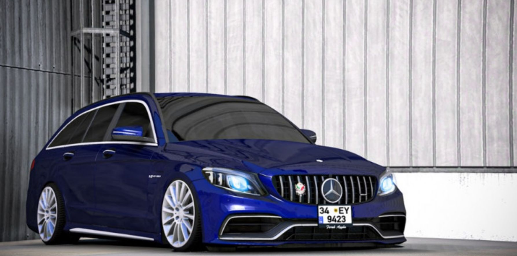 Mercedes Benz C63s v2.4 Mod - ATS Mod | American Truck Simulator Mod