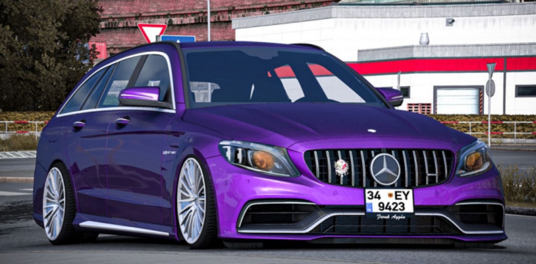 Mercedes Benz C63s v2.4 Mod - ATS Mod | American Truck Simulator Mod