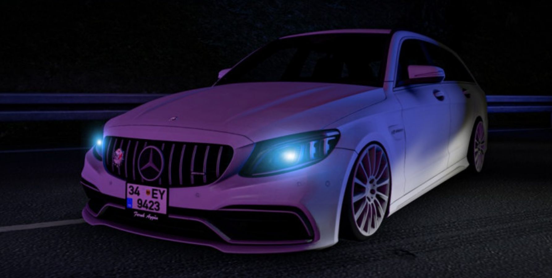 Mercedes Benz C63s v2.4 Mod - ATS Mod | American Truck Simulator Mod