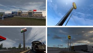 Real companies, shops & billboards v4.01.11 Mod - ATS Mod | American ...