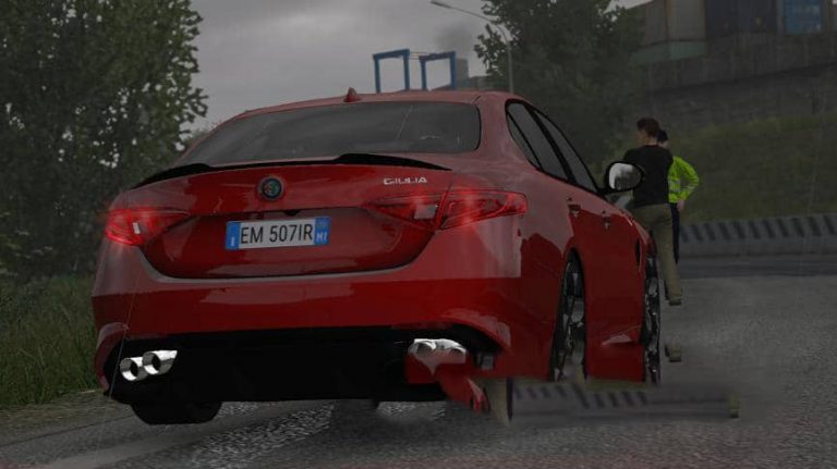 Alfa Romeo Giulia Car v1.1 ATS Mod - ATS Mod | American Truck Simulator Mod