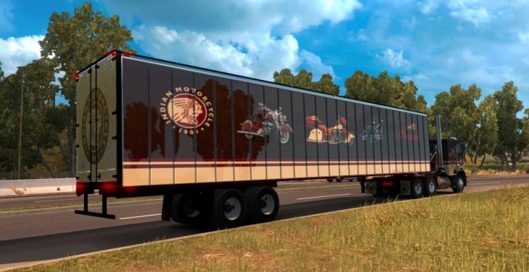 Indian Motorcycle Box Trailer mod Mod - ATS Mod | American Truck ...