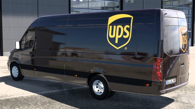 UPS Mercedes Benz Sprinter by rodonitcho 1.58 Mod - ATS Mod | American ...
