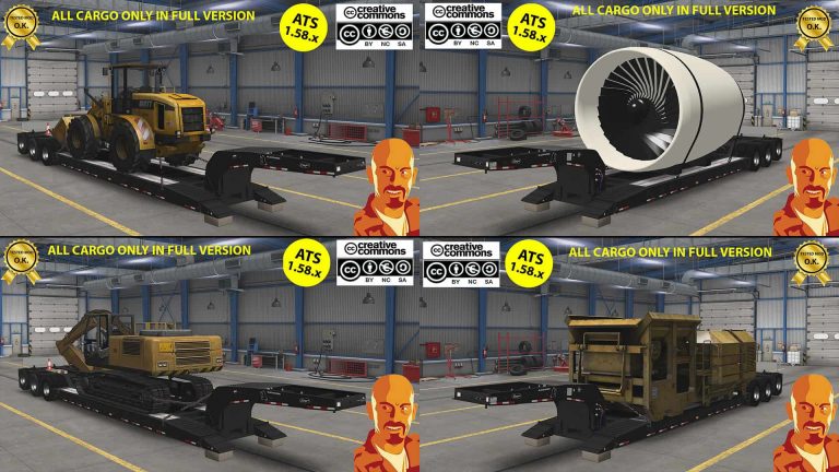 Etnyre Black Hawk Lowboy Trailer v1.0 ATS 1.58.x Mod - ATS Mod ...