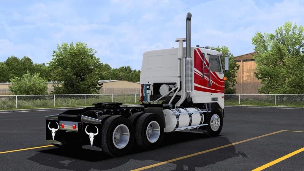 GMC White Cabover v1.6 Mod - ATS Mod | American Truck Simulator Mod