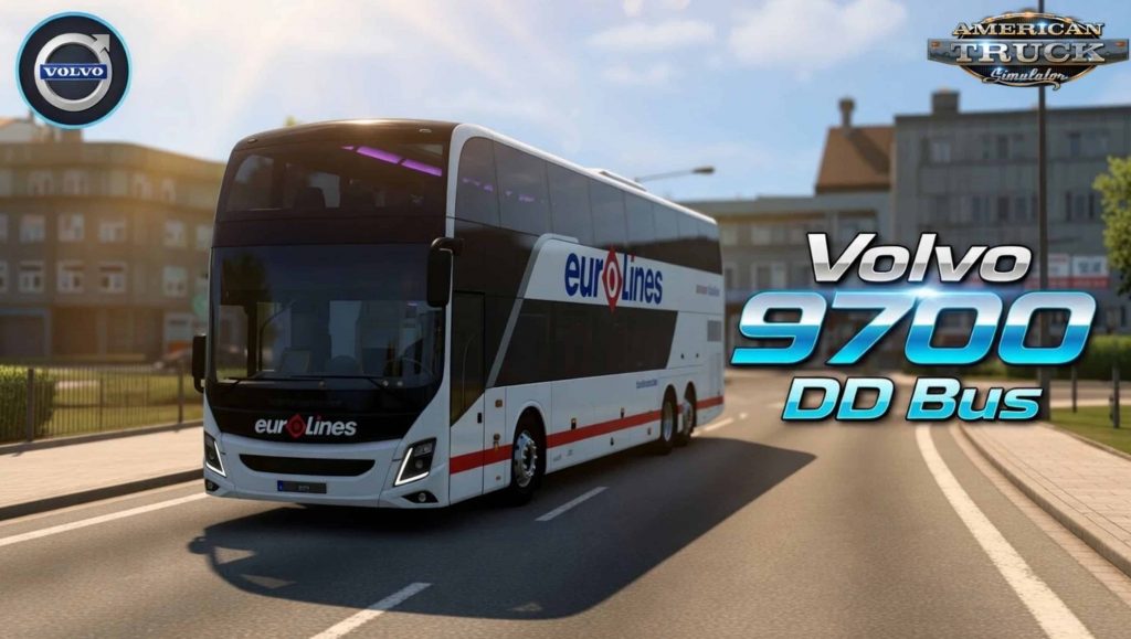 Volvo 9700 DD Bus + Interior v3.0 (1.58.x) Mod - ATS Mod | American ...