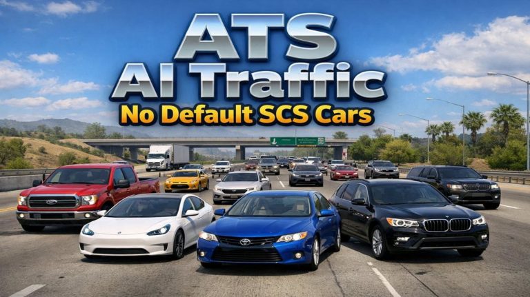 AI Traffic No Default SCS Cars v1.1 Mod - ATS Mod | American Truck ...