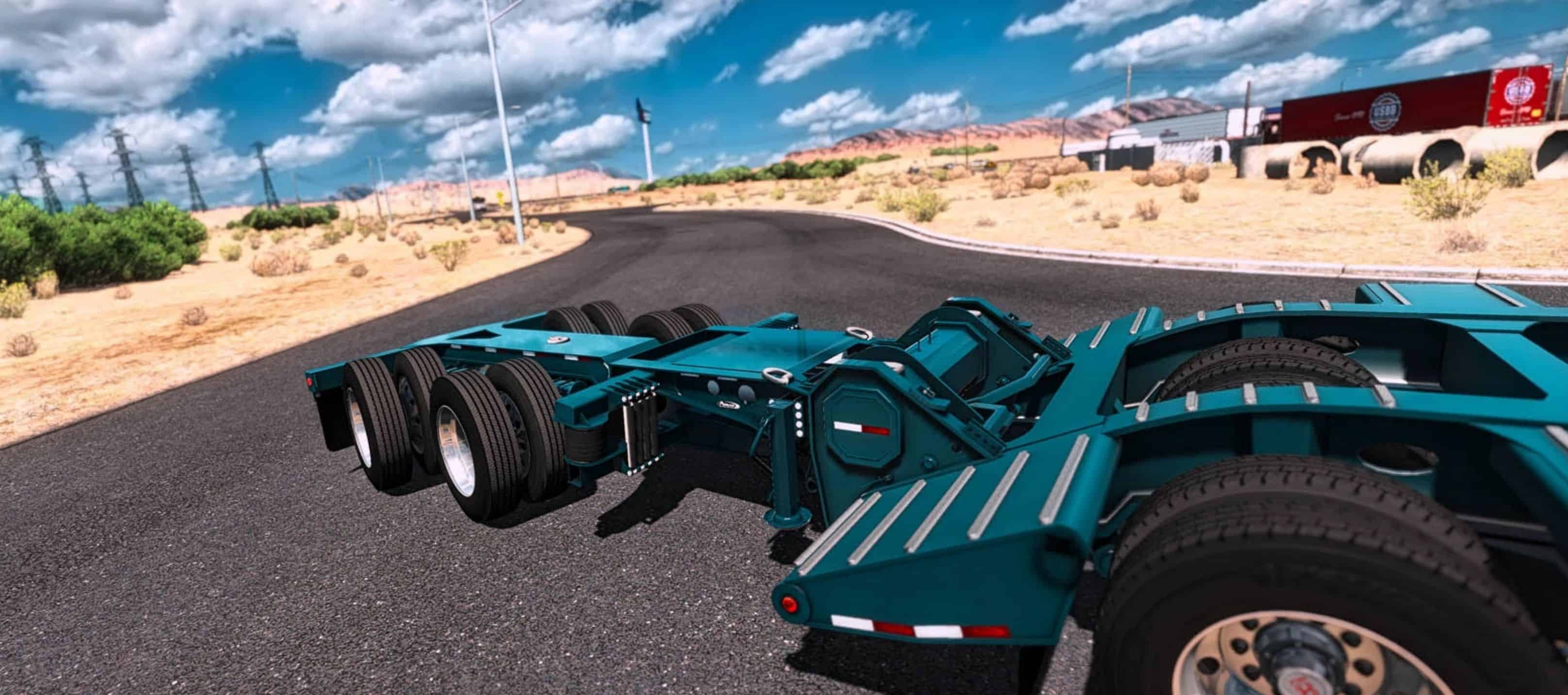 Peerless 80T Lowboy v0.4 1.59 Mod - ATS Mod | American Truck Simulator Mod