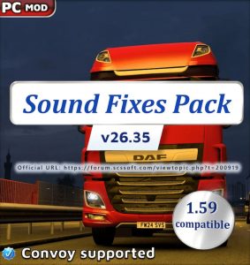 Sound Fixes Pack v26.35 Mod - ATS Mod | American Truck Simulator Mod