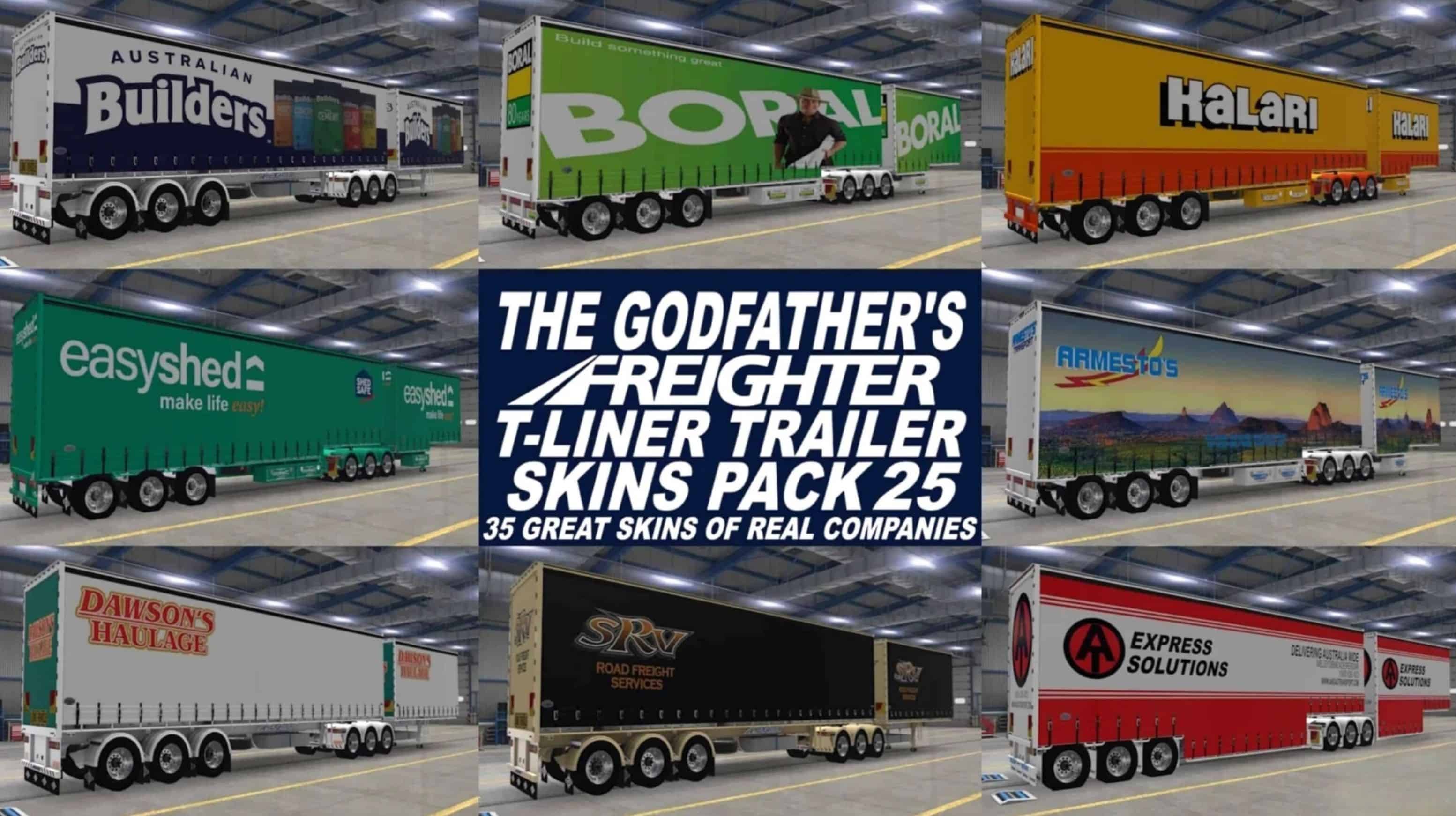 The Godfather’s Freighter T Liner Trailer Skins Pack 25 v1.0 Mod - ATS ...