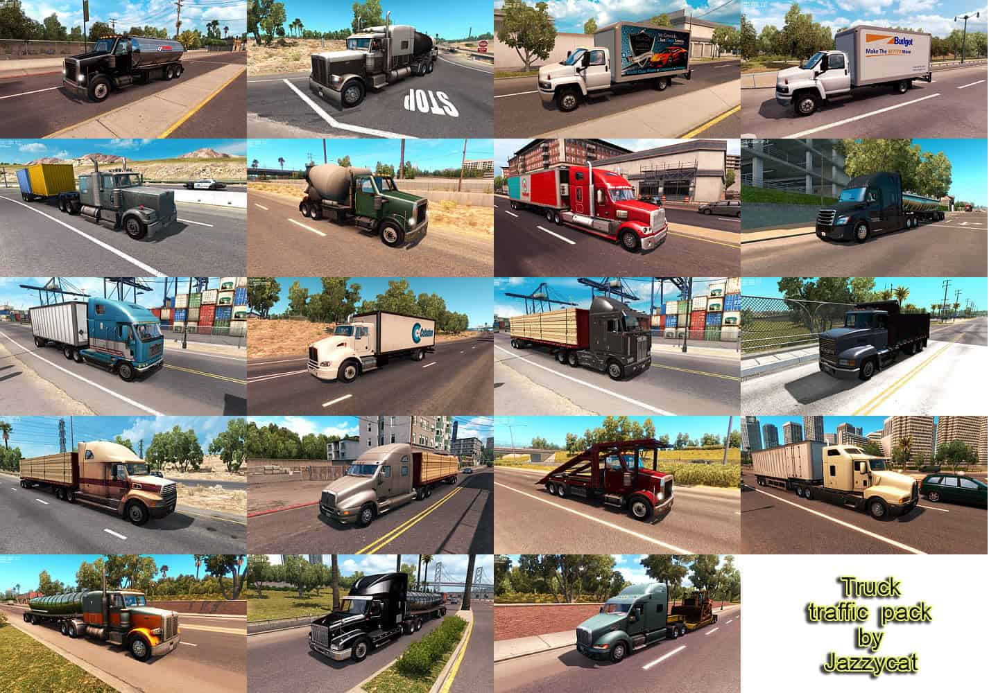 Truck Traffic Pack by Jazzycat 3.5.12 Mod - ATS Mod | American Truck ...